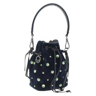 Fendi Sac Seau en Tissu Pre-owned - Femme - Pre-owned - Bleu - Taille: ONE Size
