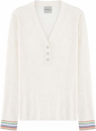 Paul Smith Rundhalspullover - Wei&szlig;