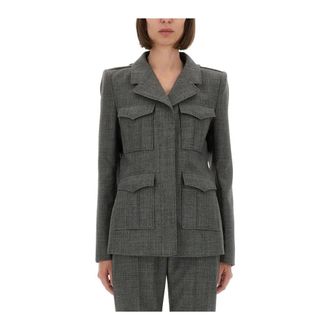 Alexander McQueen Damen, Jacken, Grau, MGr&ouml;&szlig;e