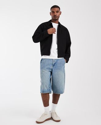 Asos Blouson Harrington textur&eacute; - Noir