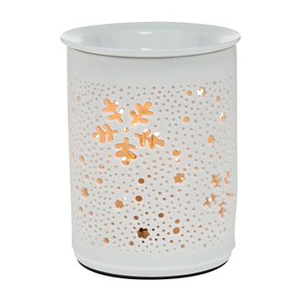 BESPORTBLE JEWEDECO Elektrische Duftlampe Keramik mit Rundem Muster Aromalampe f&uuml;r &Auml;therische &Ouml;le und Duft&ouml;le Praktischer Raumduftspender mit Sanftem Licht f&uuml;r S