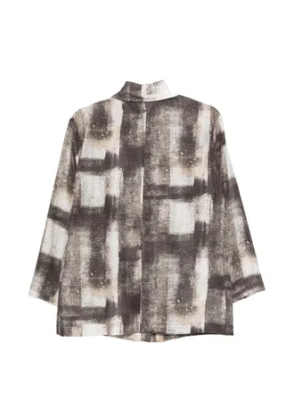 Kiton Womens Abstract-Print Shirt Ss26 W