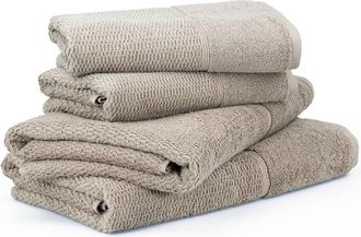 FROTTANA Frottana Handtuchset Pearl 4-TLG Handtücher - 2X 50x100 cm + 2X 67x140 cm, 100% Baumwolle, Cashmere