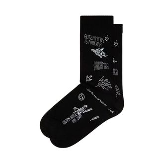 Golden Goose Chaussettes c&ocirc;tel&eacute;es Graffiti - unisex - Sous-v&ecirc;tements - Noir - Taille: L