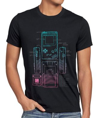 style3 Game Handheld Herren T-Shirt Retro Boy Classic Gamer, Gr&ouml;&szlig;e:XXL