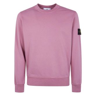 Stone Island Homme, Sweatshirts et sweats &agrave; capuche, Rose, Taille: S SweaT-shirt ras du cou