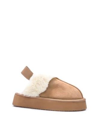 La Modeuse Mules fourr&eacute;es &agrave; plateforme