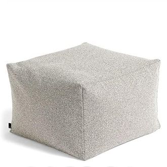 HAY Hay Pouf, Baumwolle, cremefarben, H&ouml;he: 40 cm, Tiefe, L&auml;nge: 59 cm