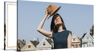 Picanova Ihr Foto auf Leinwand 80x40cm - Premium Fotoleinwand - Bilder auf Leinwand Auf 2cm Holz-Keilrahmen Für Schlaf - Und Wohnzimmer Wanddekoration