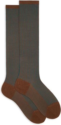 Gallo Gallo, Femme, Sous-v&ecirc;tements, Multicolore, Taille: S Chaussettes Hautes en Coton &agrave; C&ocirc;tes Anglaises