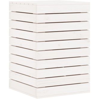 vidaXL W&auml;schetruhe Wei&szlig; 44x44x66 cm Massivholz Kiefer - Vidaxl