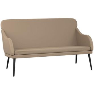 vidaXL Sitzbank Cappuccino-Braun 110x76x80 cm Kunstleder vidaXL