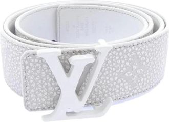 Louis Vuitton Ceinture en cuir vintage Pre-owned - Homme - Pre-owned - Blanc - Taille: ONE Size