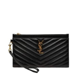 Saint Laurent Pre-owned Sac bandouli&egrave;re matelass&eacute; en cuir - Femme - Pre-owned - Noir - Taille: ONE Size