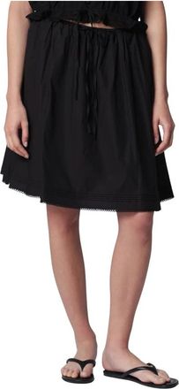 Dunst Femme, Jupes, Noir, Taille: 38 FR Laced Midi Full Skirt