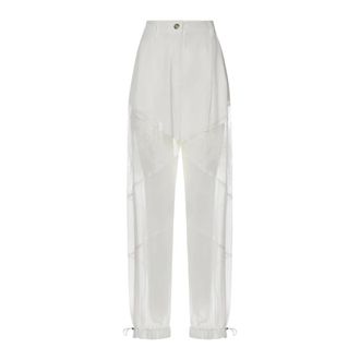 Pinko Pinko, Femme, Pantalons, Blanc, Taille: 38 FR Straight Pantalons