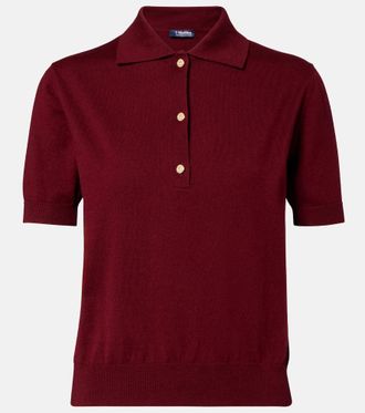 Max Mara Polopullover aus Baumwolle, Seide und Kaschmir