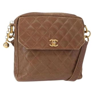 Chanel Pre-owned Ledertasche zum Umh&auml;ngen - - Pre-owned - Damen - Braun - ONE SIZE