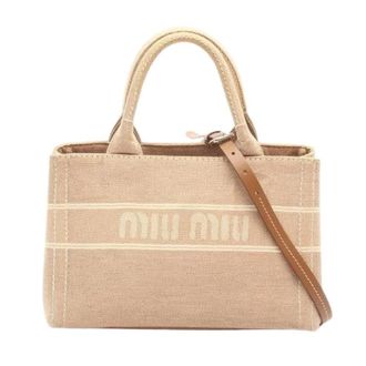 Miu Miu Damen, Pre-Owned, Beige, ONE SIZEGr&ouml;&szlig;e