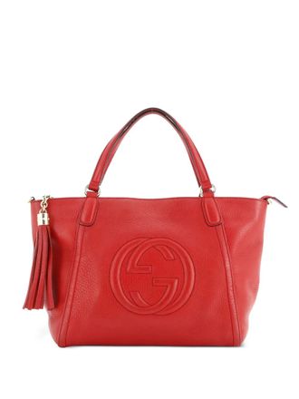 Gucci Soho Convertible Top Handle Bag Leather Small satchel - Rot