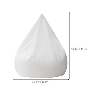 BESPORTBLE Sitzsackbezug ohne F&uuml;llung 90X80X80cm aus Robustem Netzgewebe Wiederverwendbar und Rei&szlig;fest Passend f&uuml;r Sofa und Entspannte Wohnatmosph&auml;re