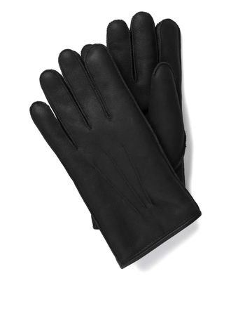 Parajumpers gants en peau dagneau retournée - Noir