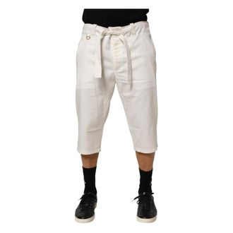 Dolce & Gabbana Cropped Stoffhose - - Trousers - Herren - Wei&szlig; - 2XL