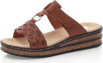 Rieker Damen Klassische Sandalen 629K9, Frauen Sandalen,Freizeitschuhe,Sommerschuhe,offene Schuhe,Strandschuhe,braun (24),41 EU / 7.5 UK