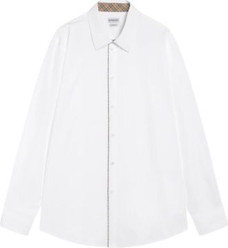 Burberry LS Chk Shirt - - Shirts - Herren - Wei&szlig; - 2XL