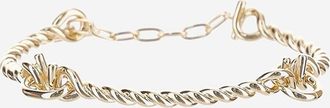 Ferragamo Bracelet crochet torchon en laiton