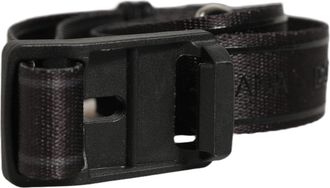 Dolce & Gabbana Nylon Webbing with Plastic Buckle Belt - Black