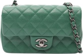 Chanel Sac bandouli&egrave;re vintage Pre-owned - Femme - Pre-owned - Vert - Taille: ONE Size