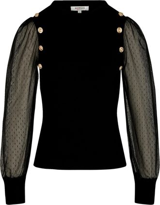 Morgan Damen 252-malia Pullover, Schwarz M, XS