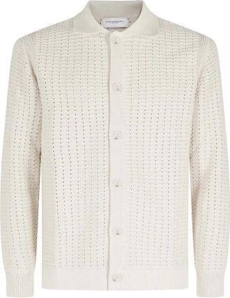 Paolo Pecora Homme, Pulls, Beige, Taille: L Maglia Cardigan