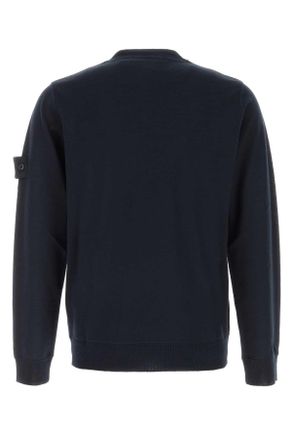 Stone Island Navyblue Maglieria Exterior: Virgin Wool Sweater