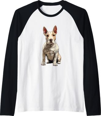 Whyitsme Design Bullterrier Hund Illustration Raglan