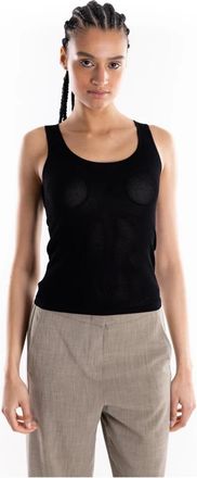 Marella Femme, Tops, Noir, Taille: 38 FR D&eacute;bardeur en viscose