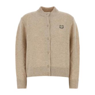 Maison Kitsun&eacute; Femme, Pulls, Beige, Taille: 40 FR Cardigans