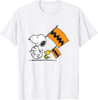 Peanuts Snoopy Charlie Brown Flags T-Shirt
