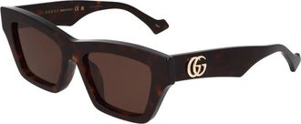 Gucci Gg1753S Cat-Eye Sonnenbrille - - Accessories - unisex - Braun - 53 MM