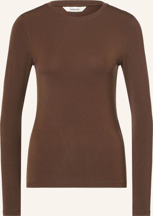Selected Longsleeve braun