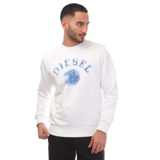 Diesel S-Gir 9-4 Sweatshirt f&uuml;r Herren (Wei&szlig;)
