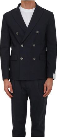 Paolo Pecora Homme, Vestes, Bleu, Taille: XL Giacca Tessuto