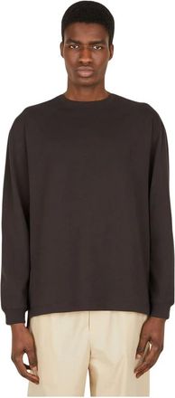 Meta Campania Collective Homme, Tops, Brun, Taille: XL Robert Long Sleeve T-Shirt