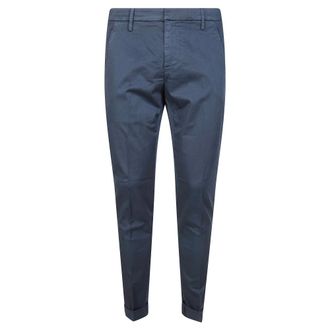 Dondup Homme, Pantalons, Bleu, Taille: W33 Pantalone Gaubert in Gabardina