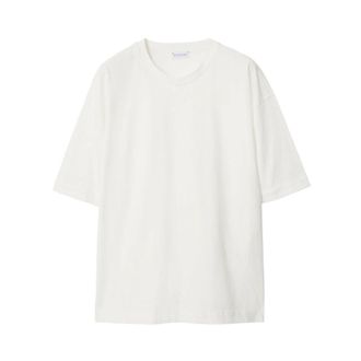 Burberry T-Shirt mit Rundhalsausschnitt - - Tops - Damen - Wei&szlig; - XS