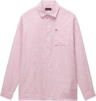 Napapijri Chemise droite Brolio en coton et lin
