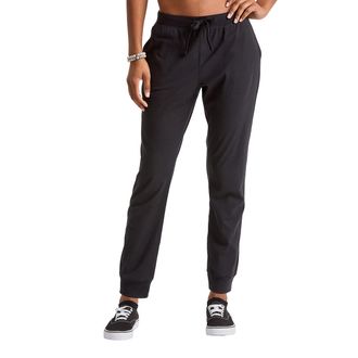Hanes Damen Originals Jogginghose, 100% Baumwoll-Jersey, Sweatpants, 73,7 cm Schrittl&auml;nge Trainingshose, Schwarz, S