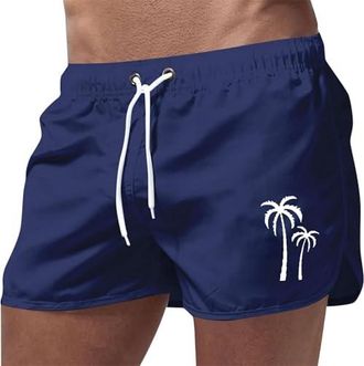 Generic Short de bain pour homme - Short de plage d&eacute;t&eacute; - S&eacute;chage rapide - Short de bain pour homme, bleu marine, XXL