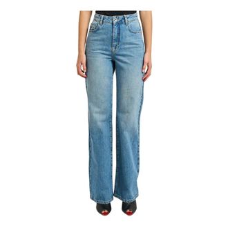 Patrizia Pepe Femme, Jeans, Bleu, Taille: W27 Jean droit taille haute